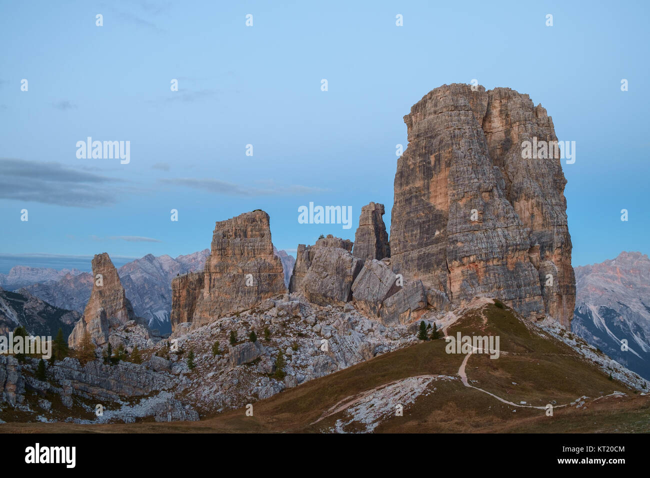 Cinque Torri rock formation Dolomite Alps Stock Photo - Alamy