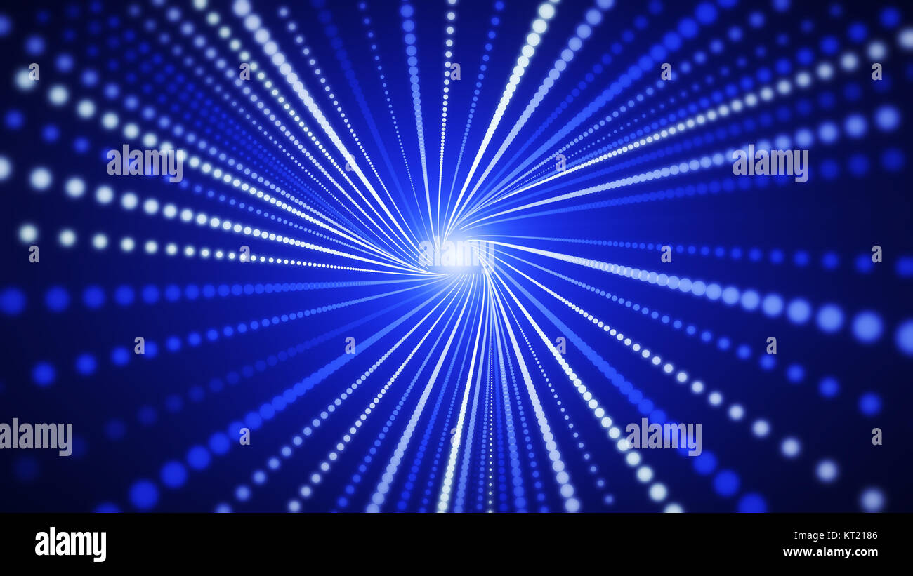 The particles form a triangle. Depth of field Stock Photo - Alamy
