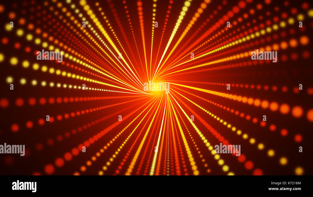 The particles form a triangle. Depth of field Stock Photo - Alamy