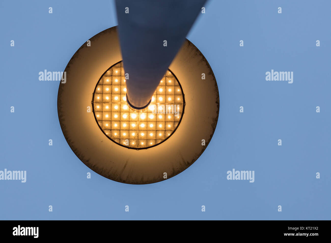 Point of view under street lamp Stock Photo - Alamy