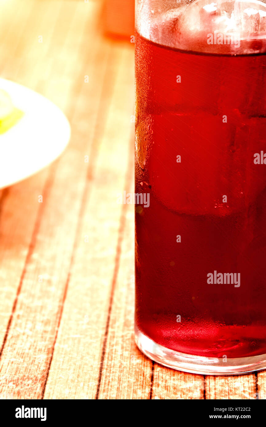 Red cold drink Stock Photo - Alamy