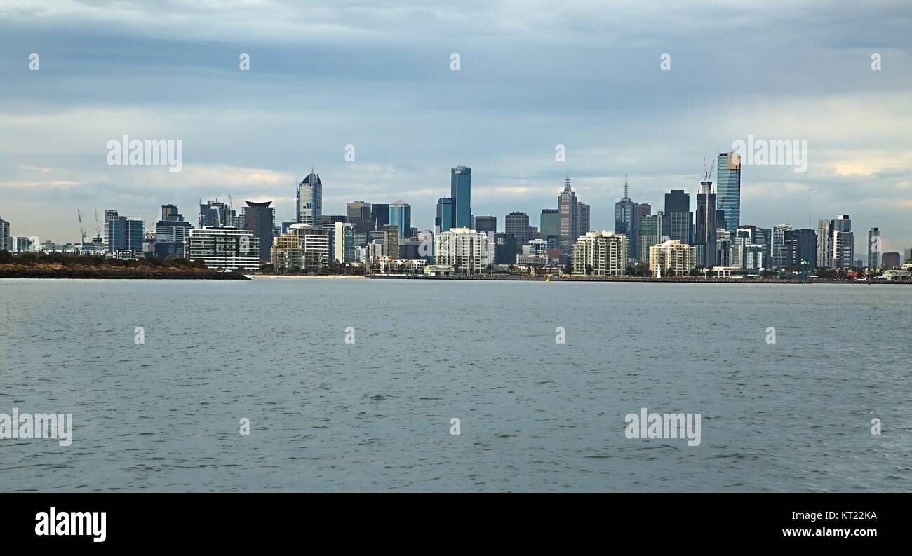 Melbourne city view Stock Photo - Alamy