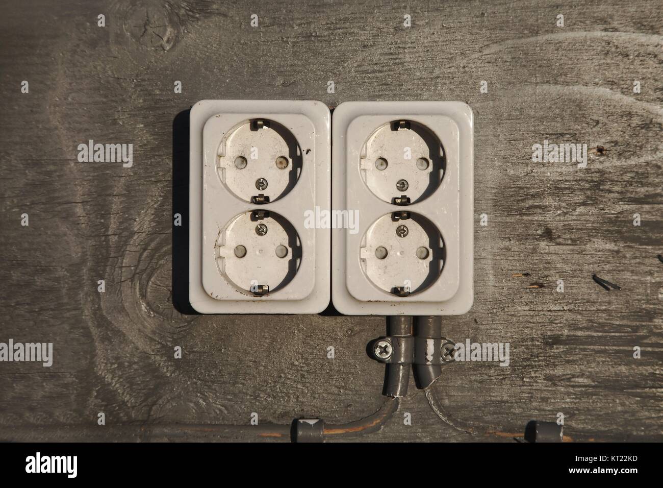 Electric Socket Closeup Stock Photo - Alamy