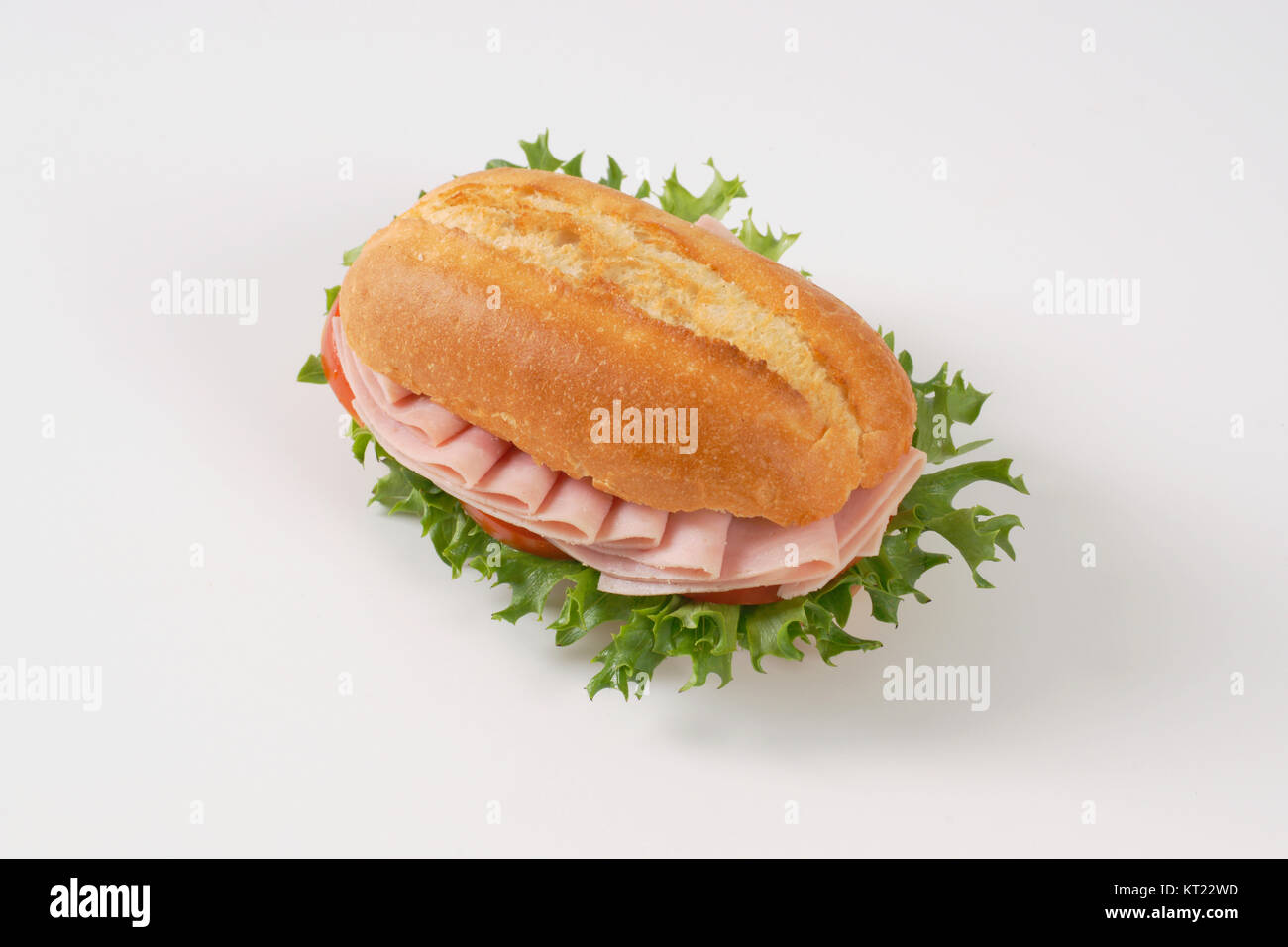 fresh sandwich with ham Stock Photo - Alamy