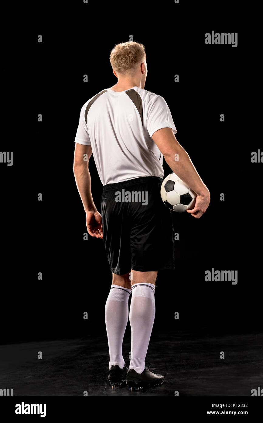 Soccer player with ball Stock Photo - Alamy