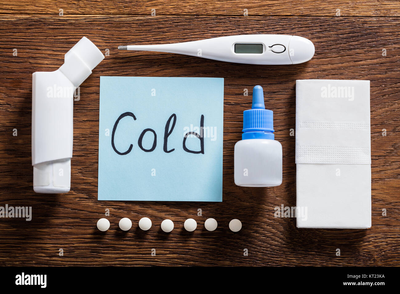 Medication On Cold Concept Stock Photo - Alamy