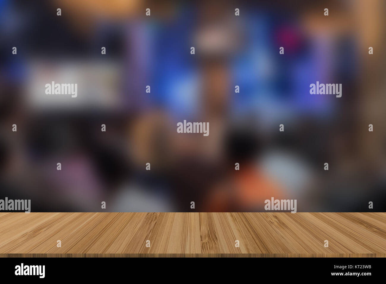 people in pub bar. crowded restaurant night cafe. blur background with ...