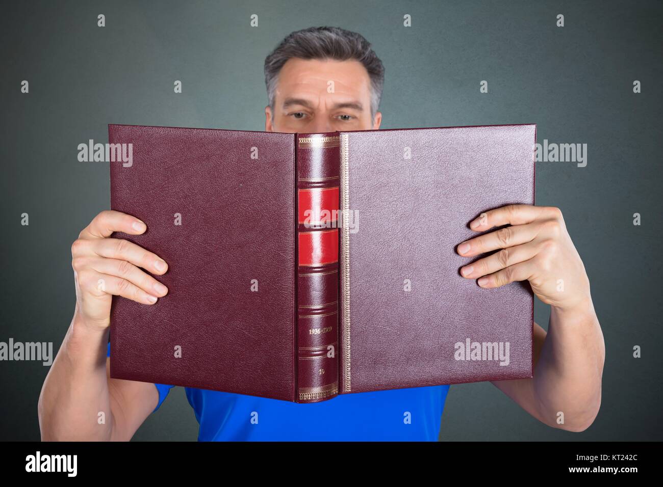 Man Reading A Book Stock Photo - Alamy