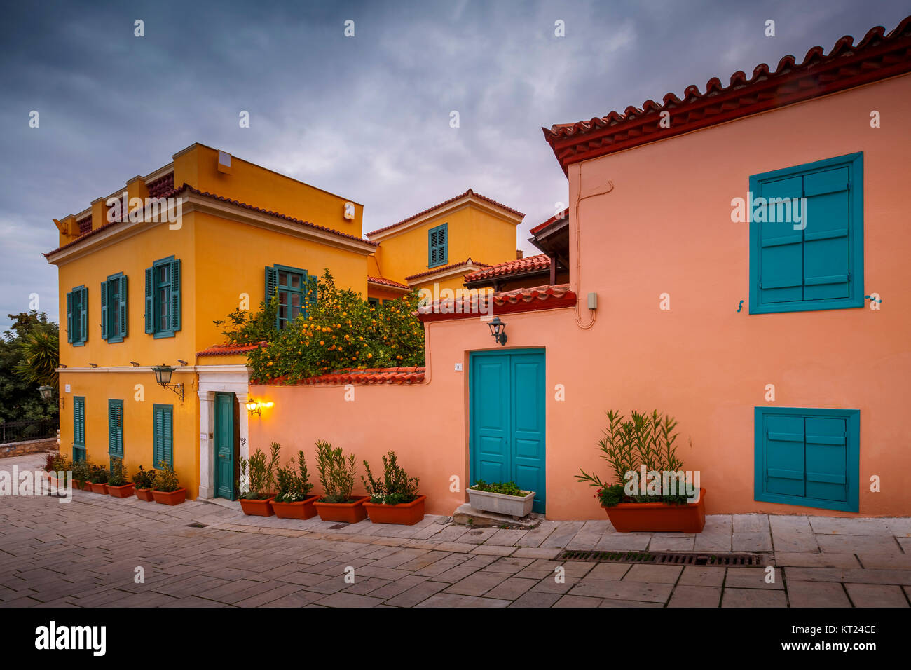 Architecture in Plaka, the old town of Athens, Greece Stock Photo - Alamy
