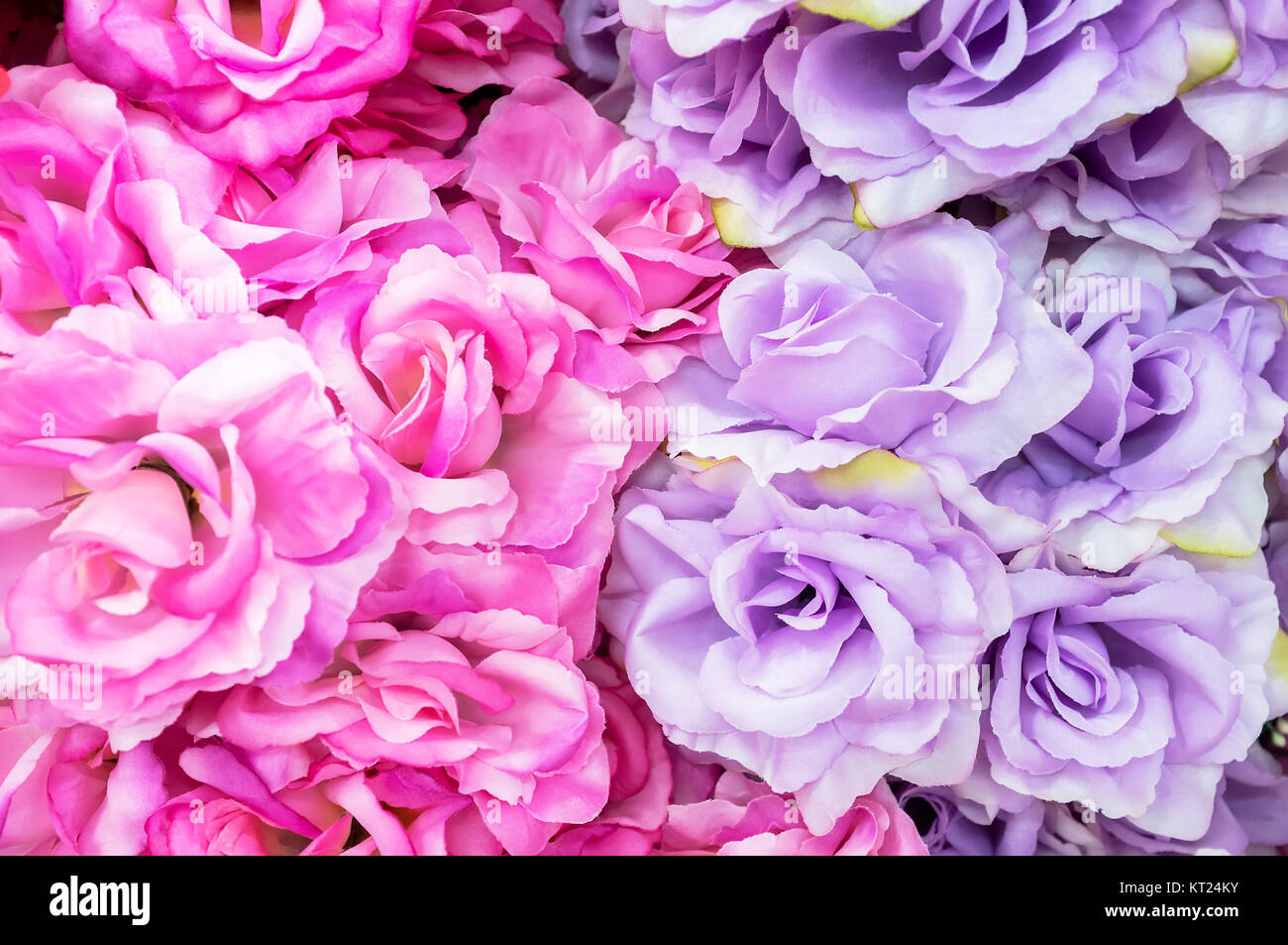 Colorful fabric flowers background pattern lovely style Stock Photo - Alamy