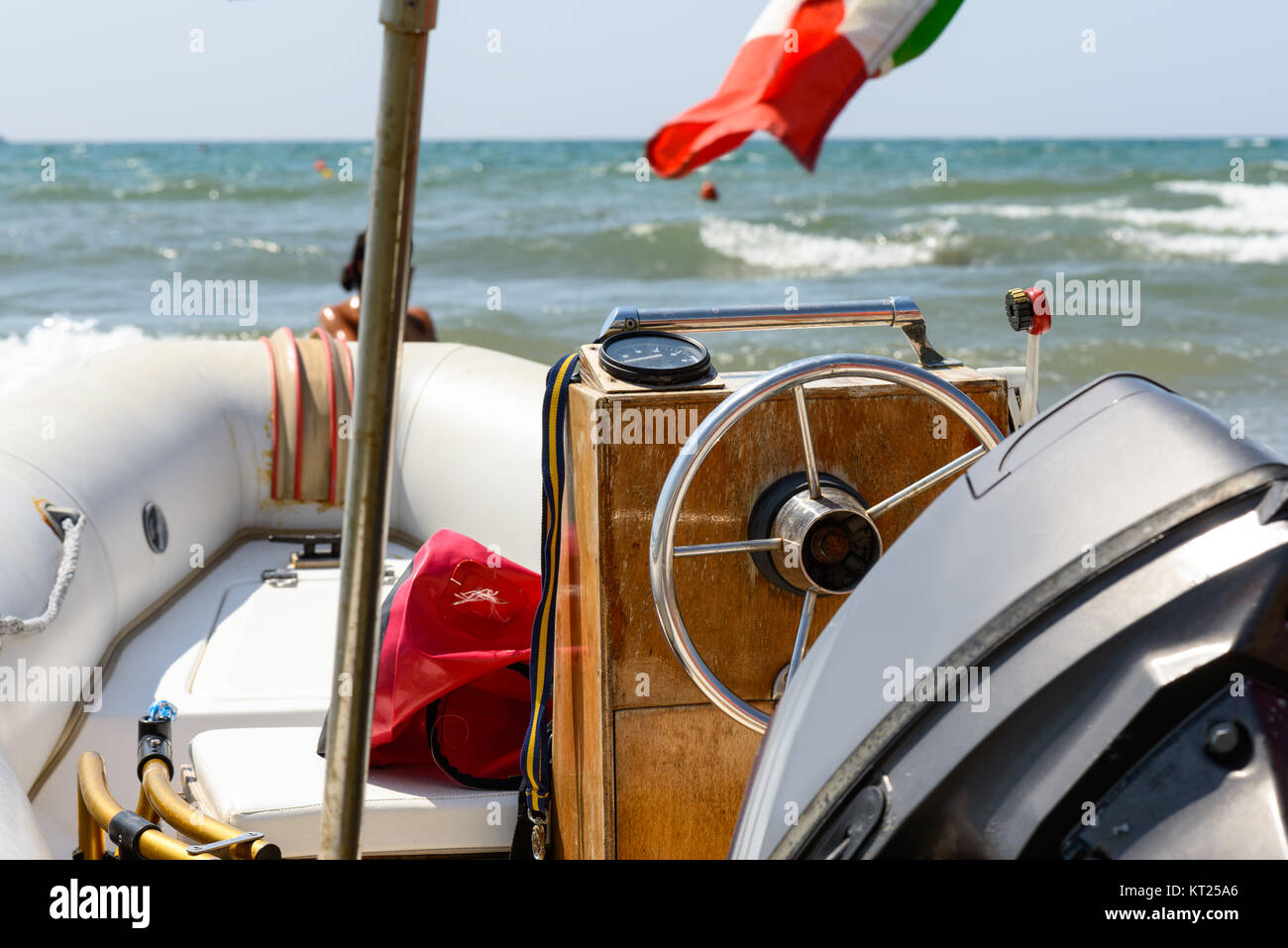 boat with rudder Stock Photo - Alamy