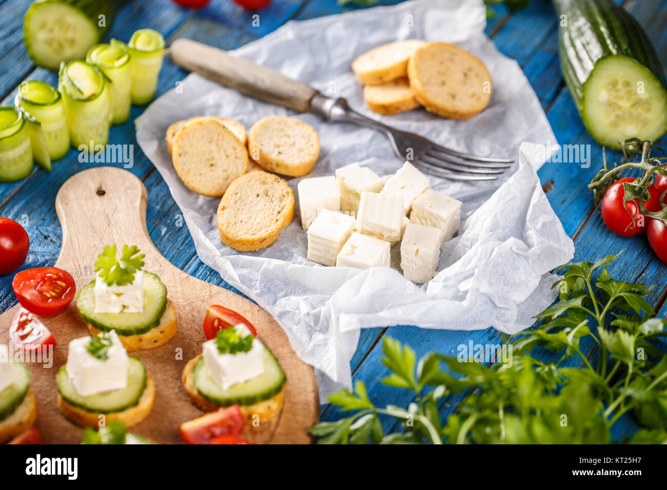 Party mini snacks Stock Photo - Alamy