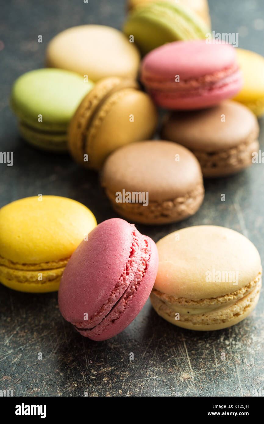 Tasty sweet macarons Stock Photo - Alamy