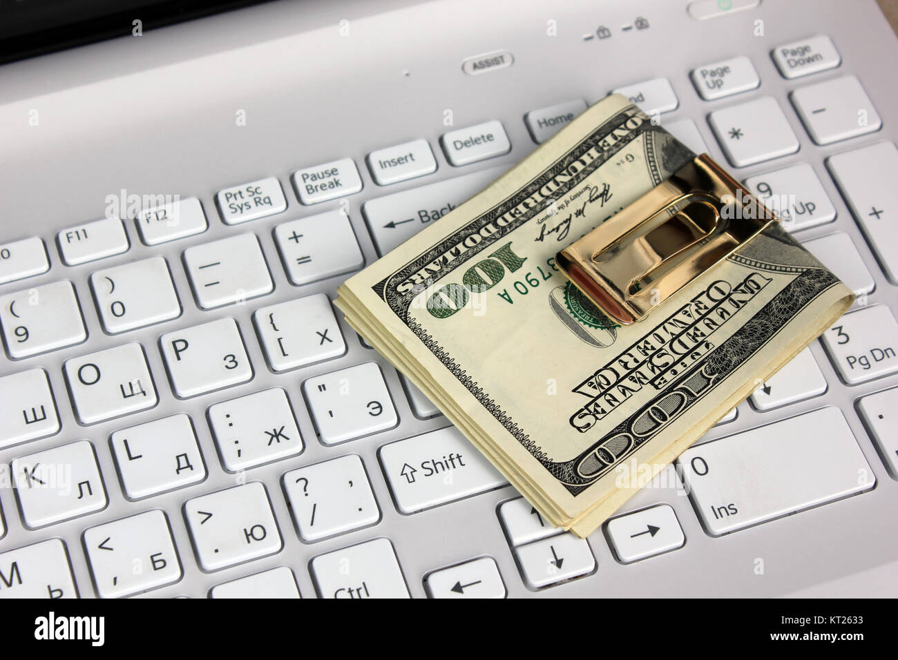Euro and computer Stock Photo - Alamy