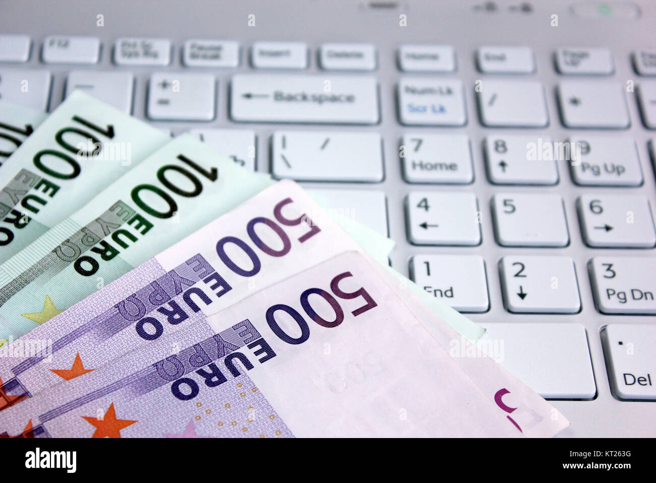 Euro and computer Stock Photo - Alamy