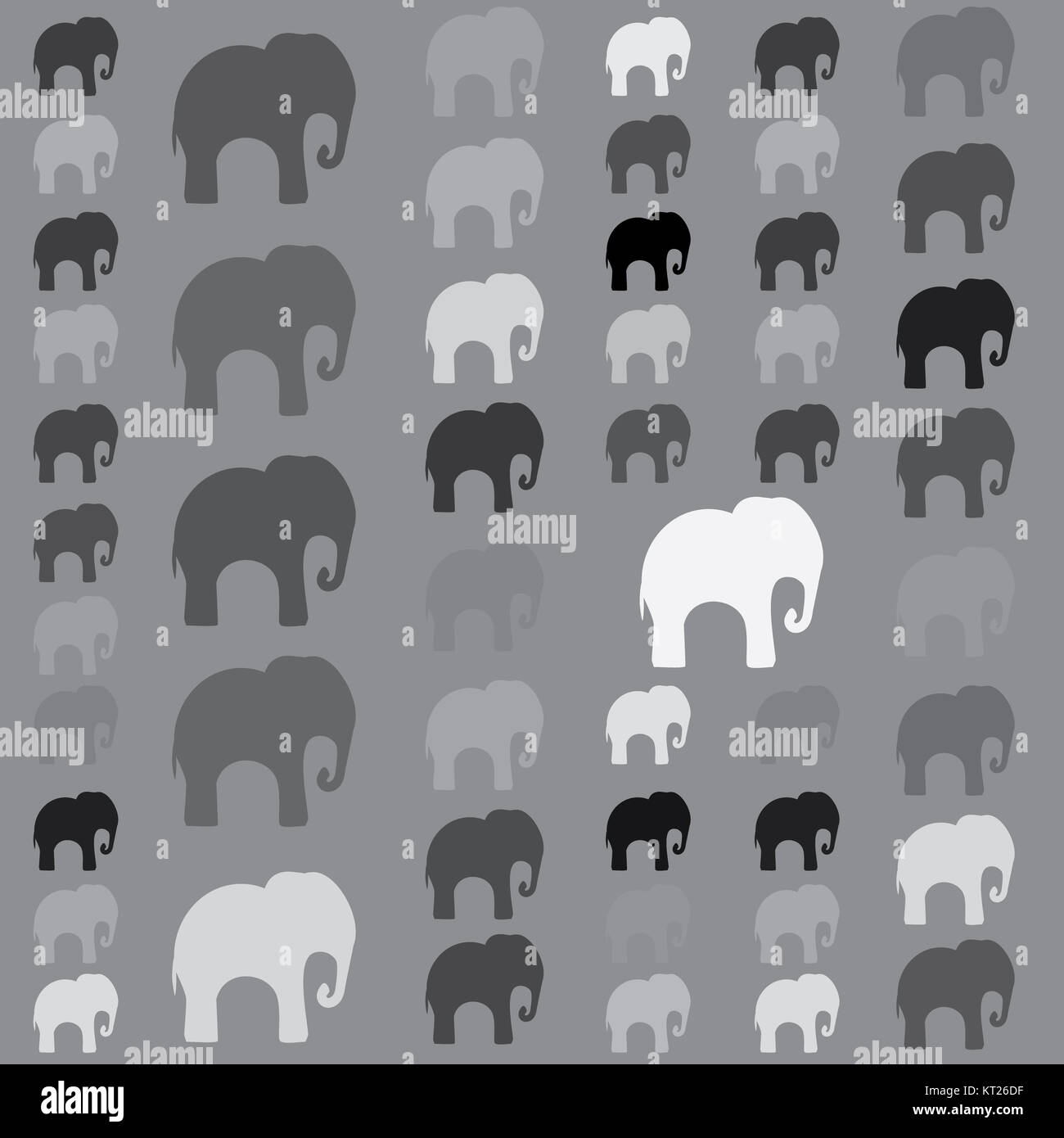 Seamless pattern with colorful elephants for textile, book cover ...