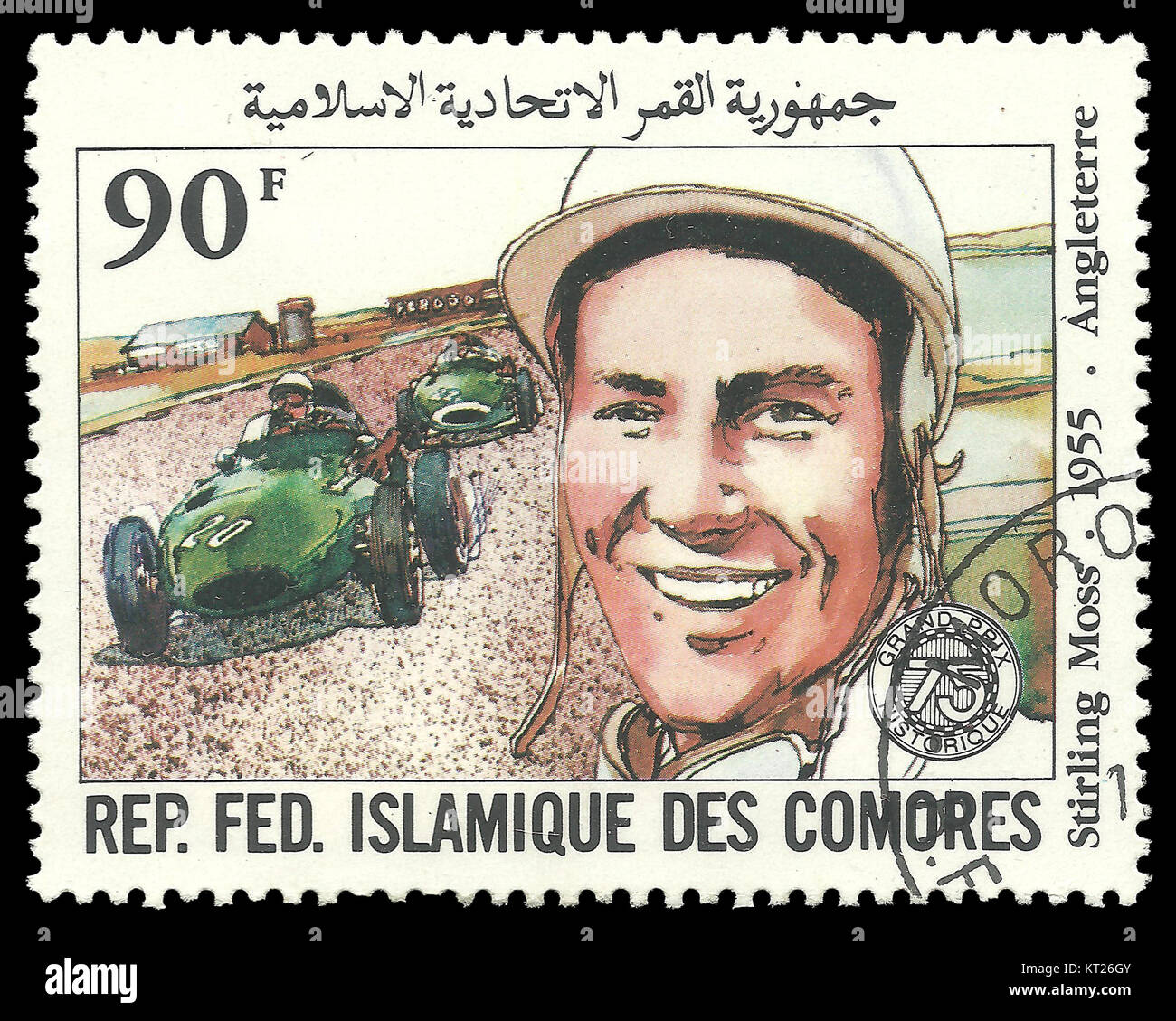 Comoros - CIRCA 1981: Stamp dedicated to 75th Anniversary Grand Prix ...