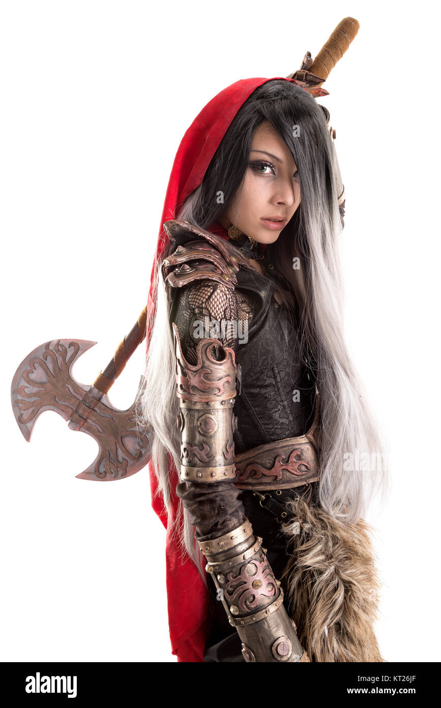Dark Red Riding hood Stock Photo - Alamy