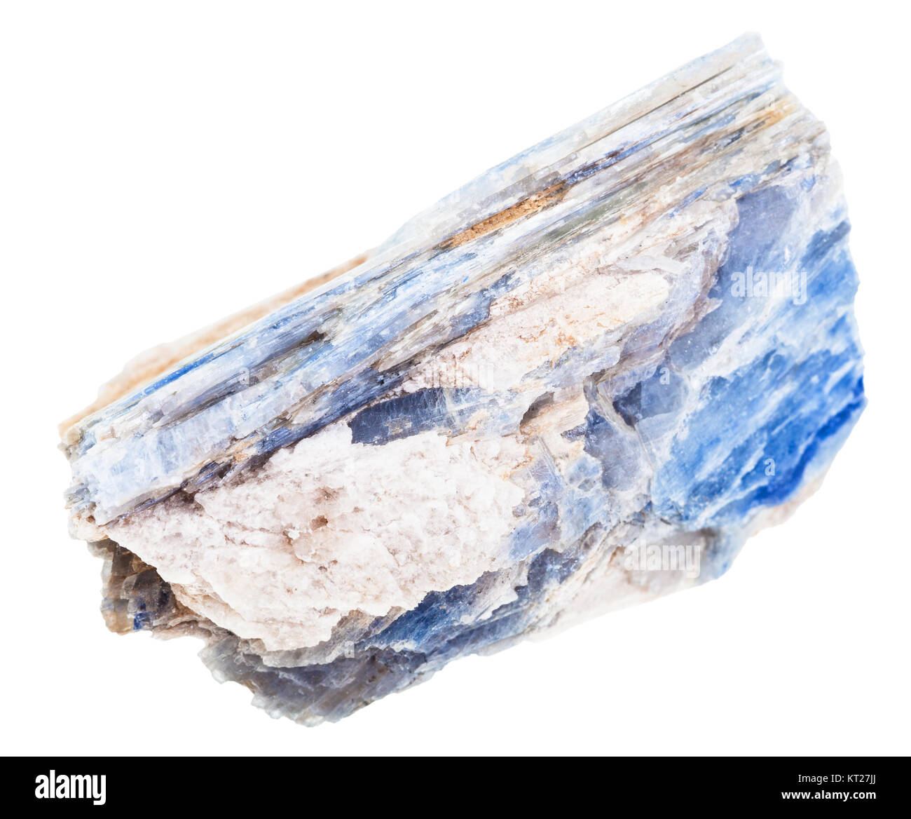 specimen of raw kyanite stone isolated Stock Photo - Alamy