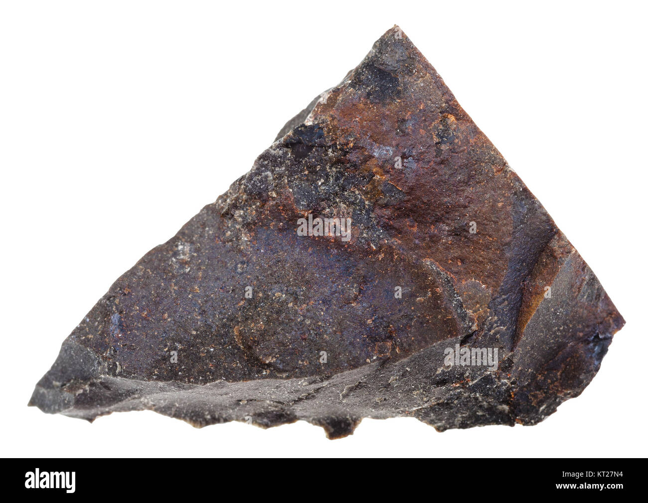 specimen of tagamite (impact melt rock) stone Stock Photo - Alamy