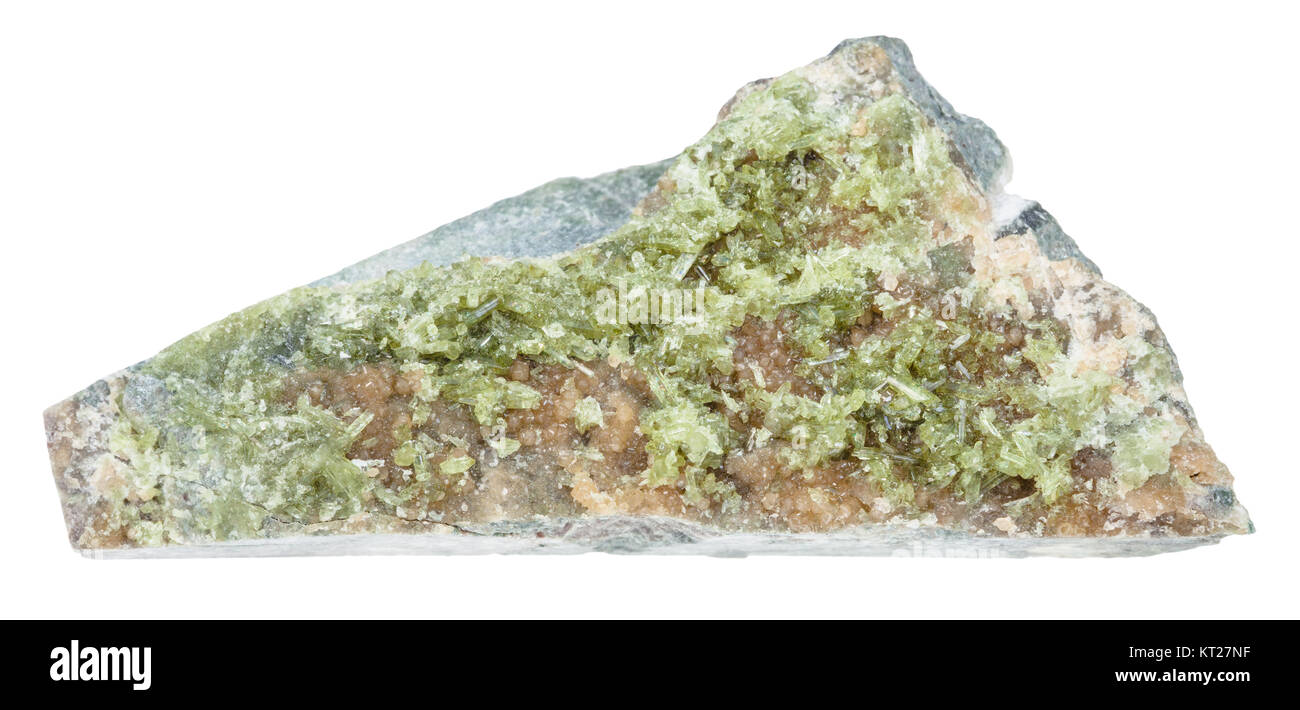 piece of Vesuvianite (Idocrase, Vesuvian) rock Stock Photo - Alamy