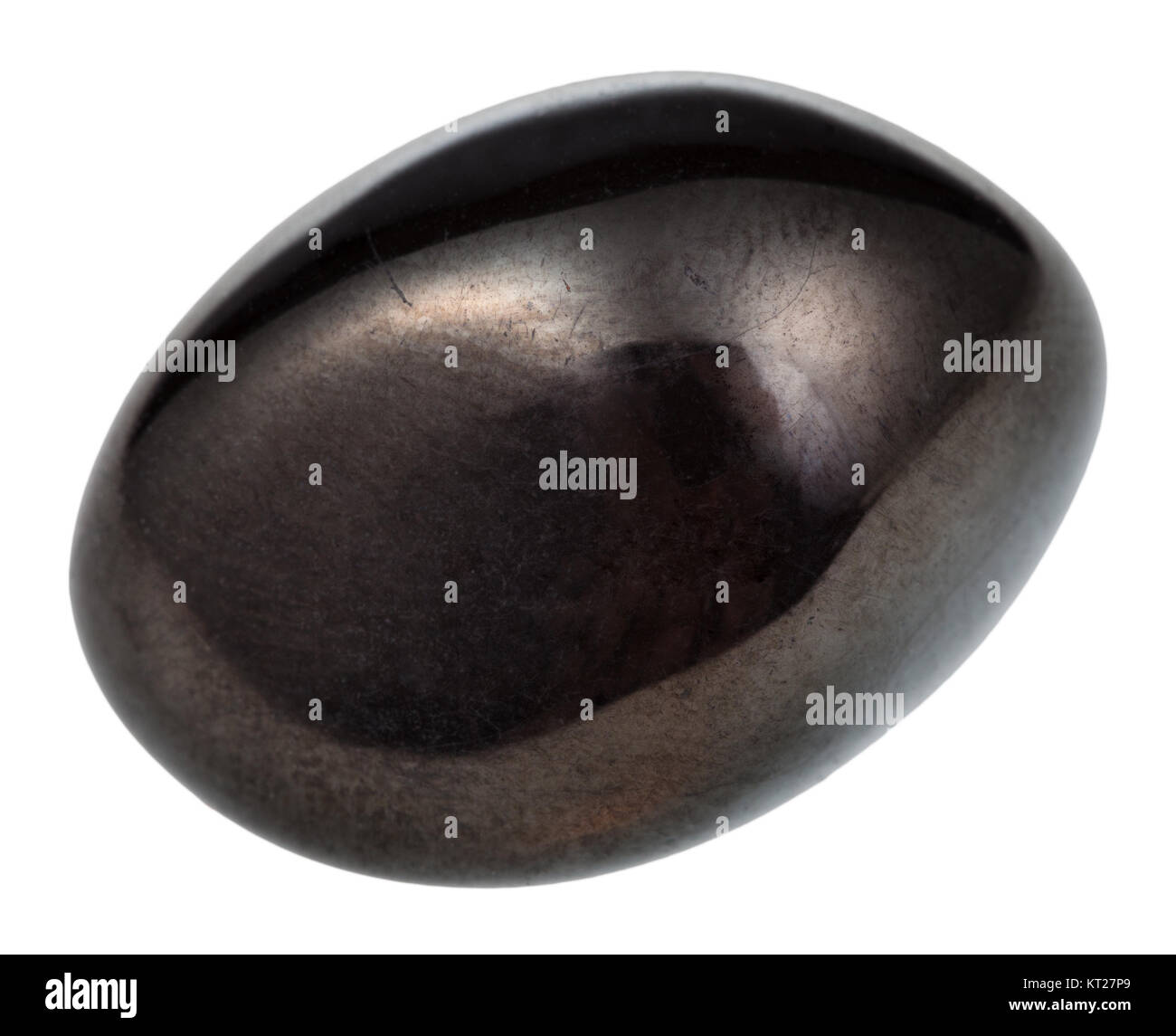 tumbled Jet (lignite) stone isolated Stock Photo - Alamy