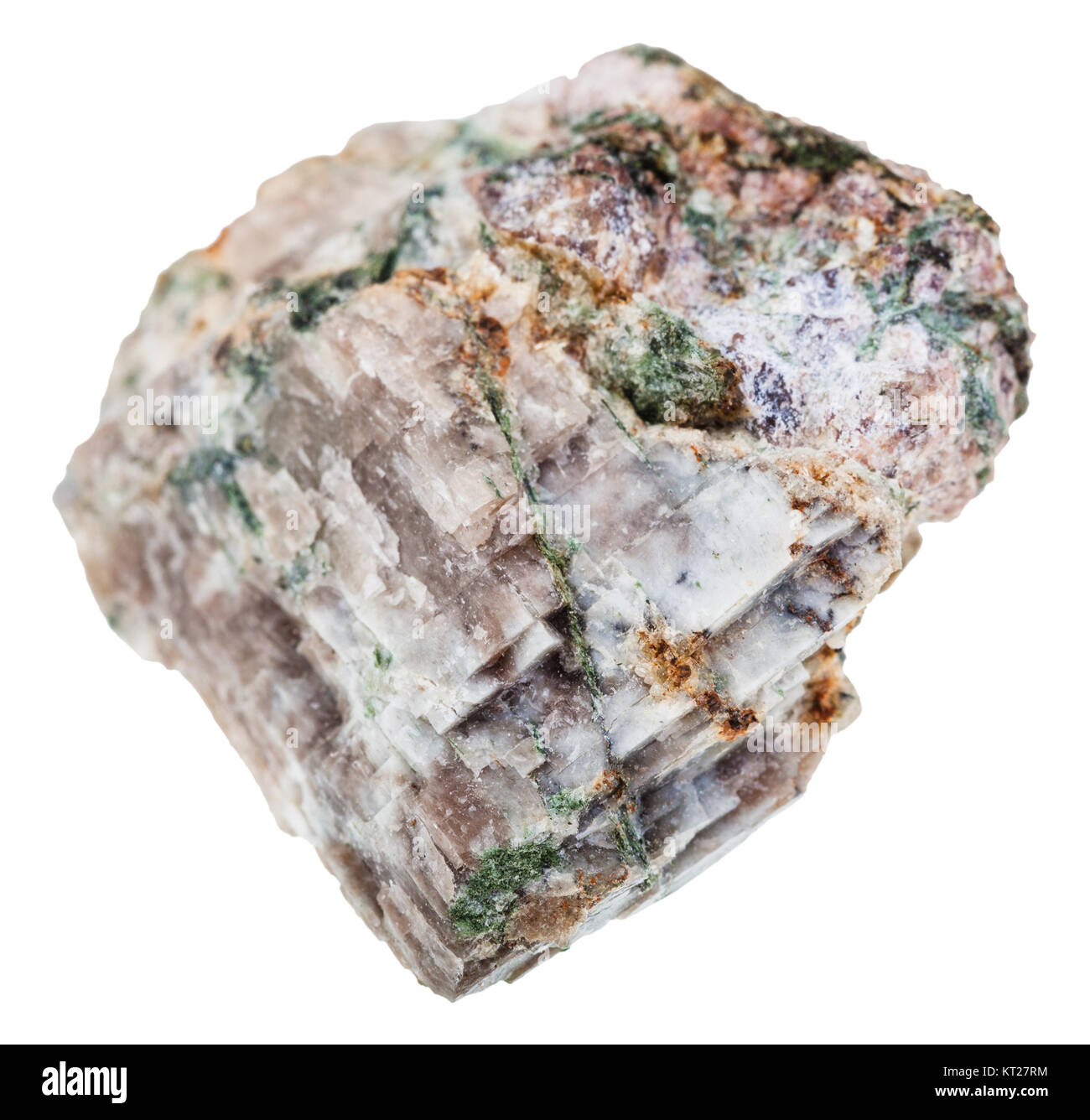 specimen of Delhayelite rock isolated Stock Photo - Alamy