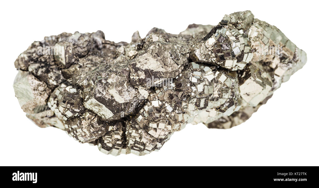 specimen of marcasite stone (white iron pyrite Stock Photo - Alamy