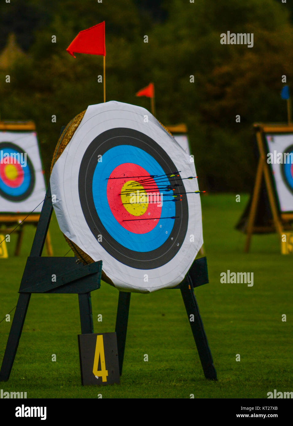 Arrows in targets hi-res stock photography and images - Alamy