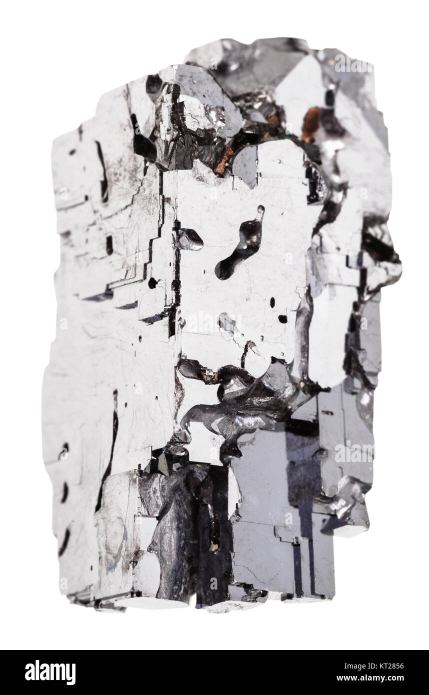 piece of Galena stone isolated Stock Photo - Alamy