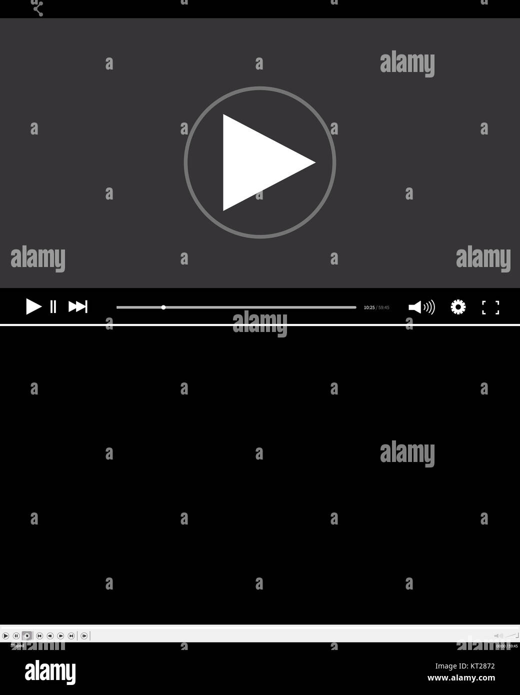 Media players interface Stock Photo - Alamy