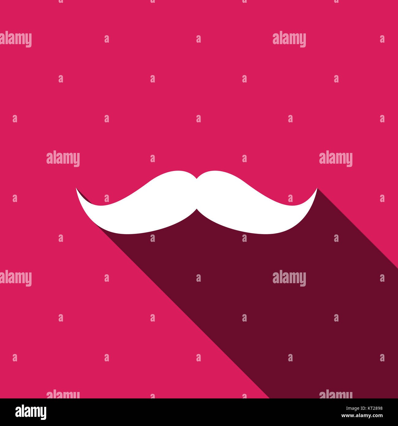 Retro mustache vector icon Stock Photo - Alamy