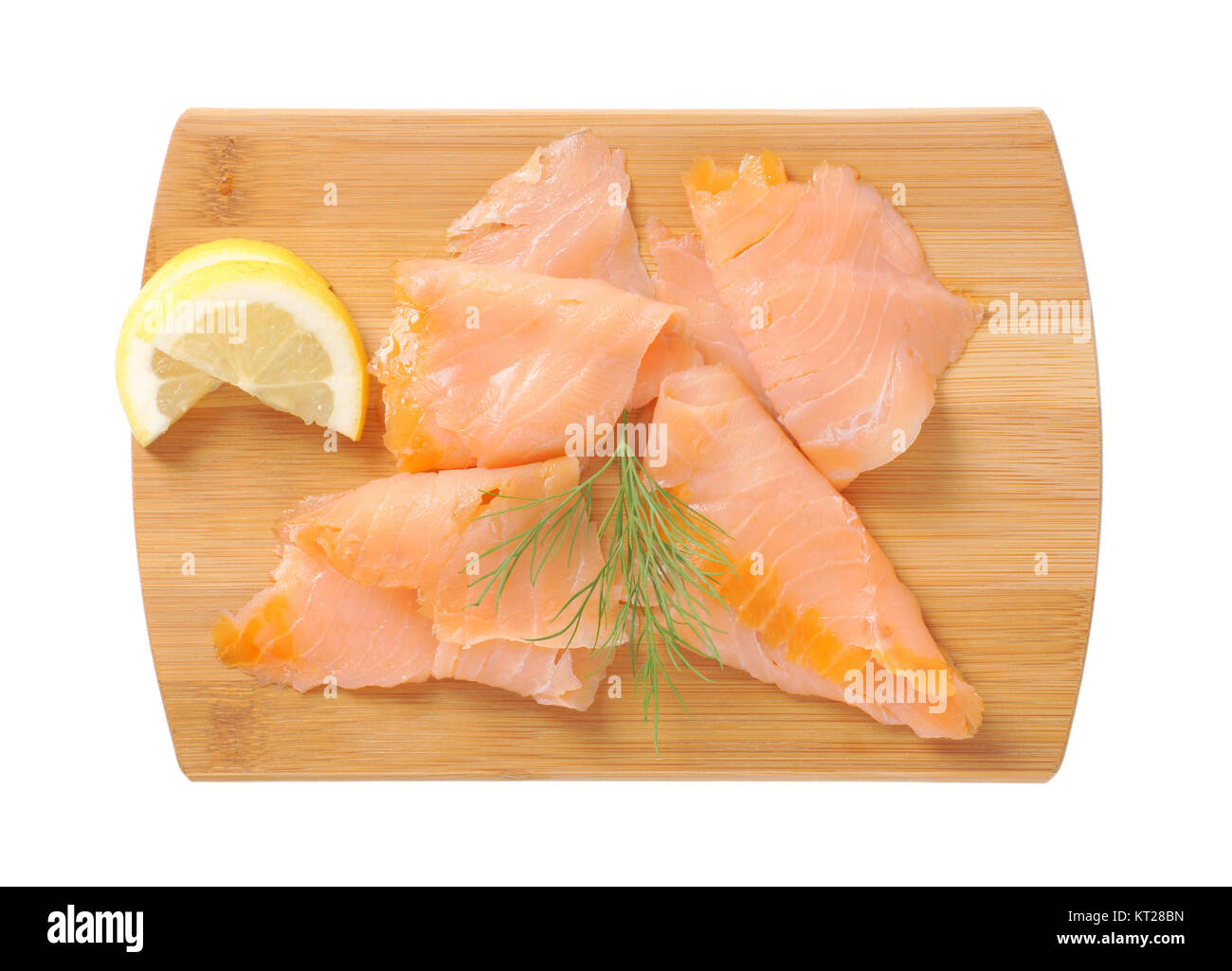 Smoked salmon slices Stock Photo - Alamy
