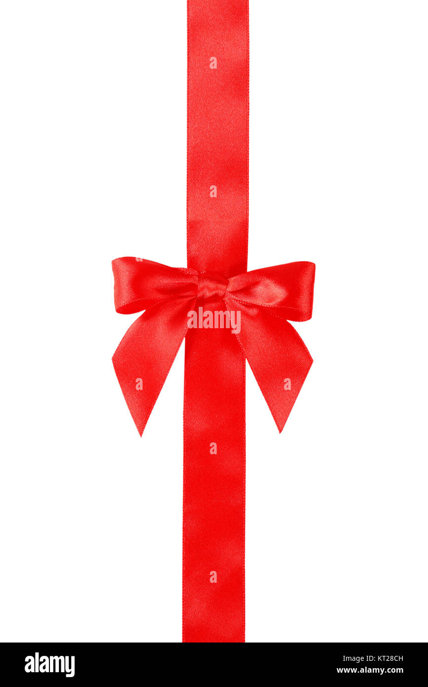 red ribbon bow Stock Photo - Alamy