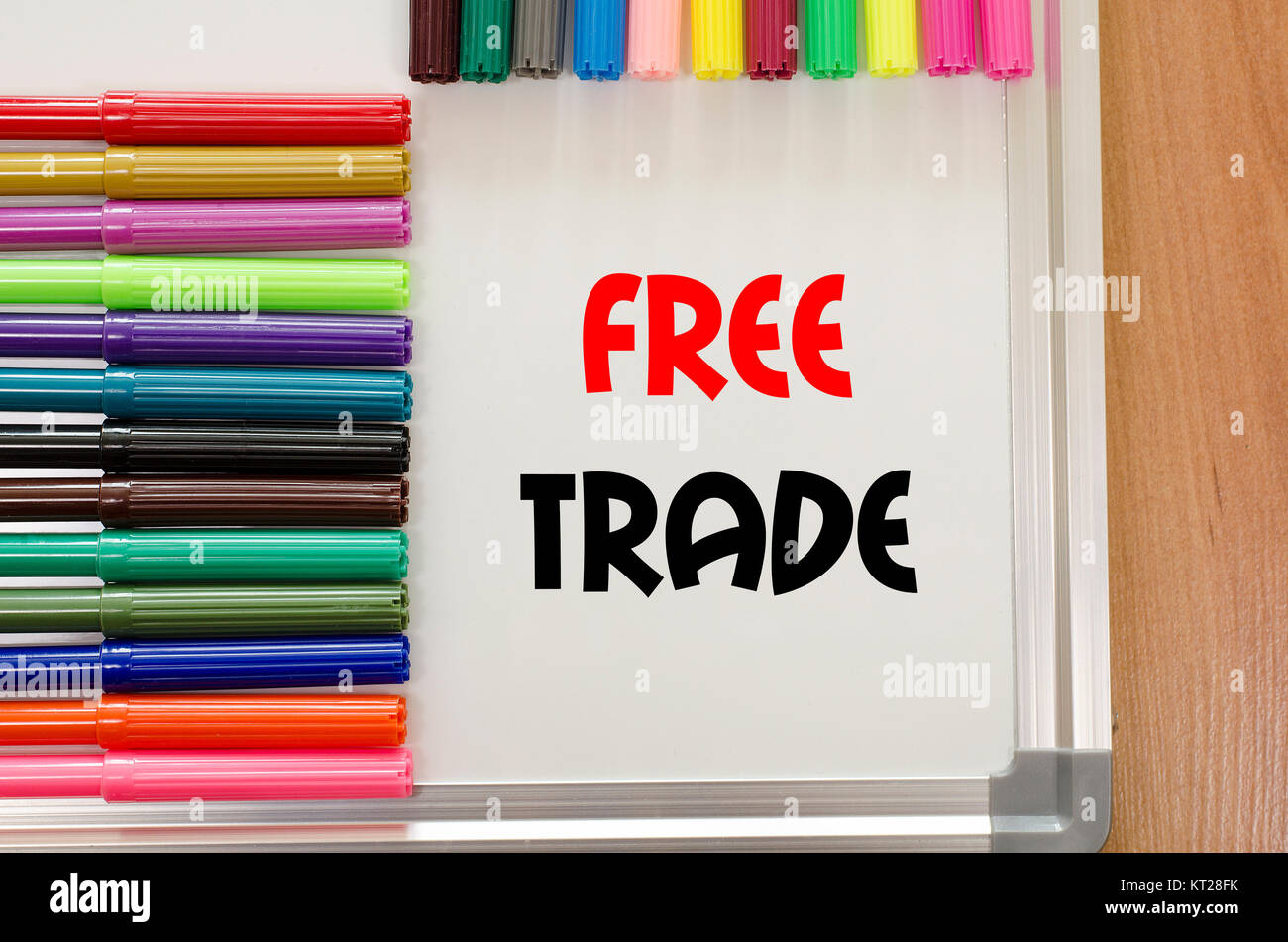 Free trade text concept Stock Photo - Alamy