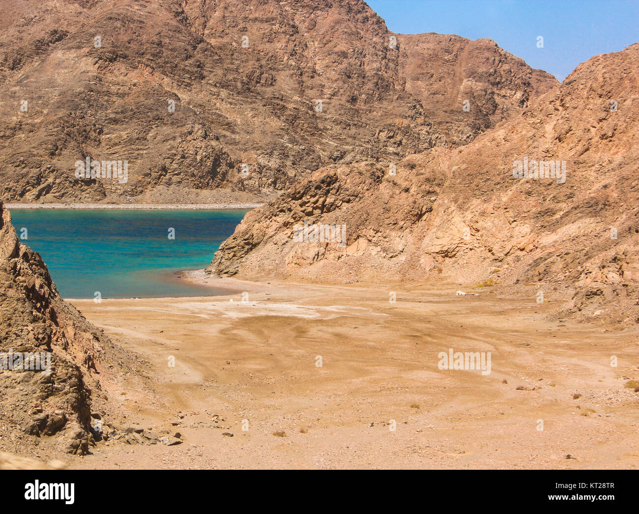 Sea & mountain View of the fjord Bay in Taba, Egypt / The amazing view ...