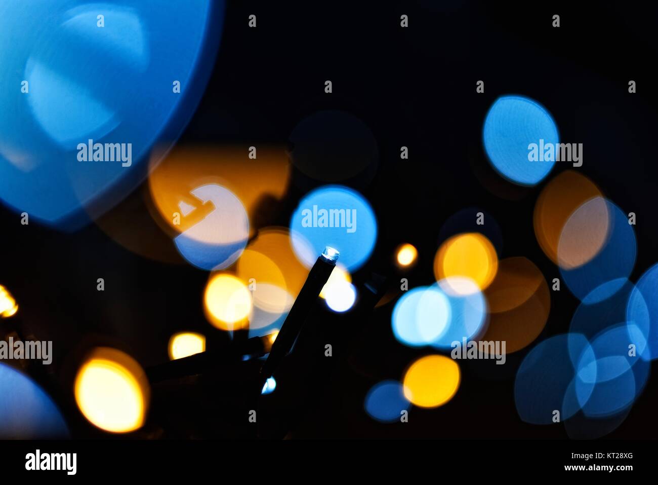 Christmas lights close up blurred Stock Photo - Alamy