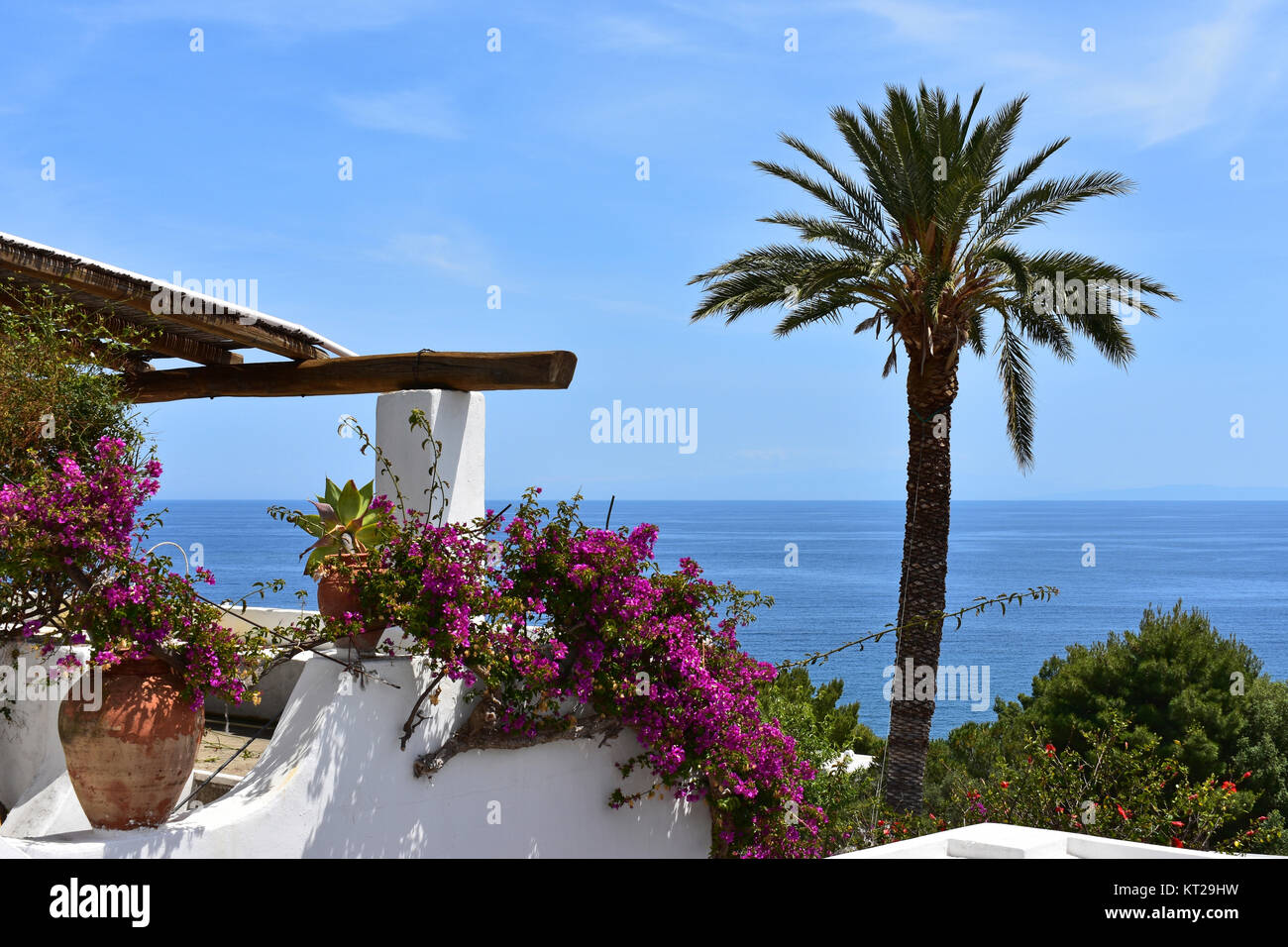 flower decoration at panarea,aeolian archipelago Stock Photo - Alamy