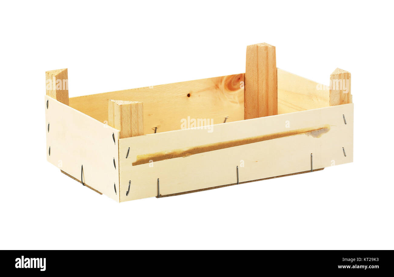 Empty fruit crate box Cut Out Stock Images & Pictures - Alamy