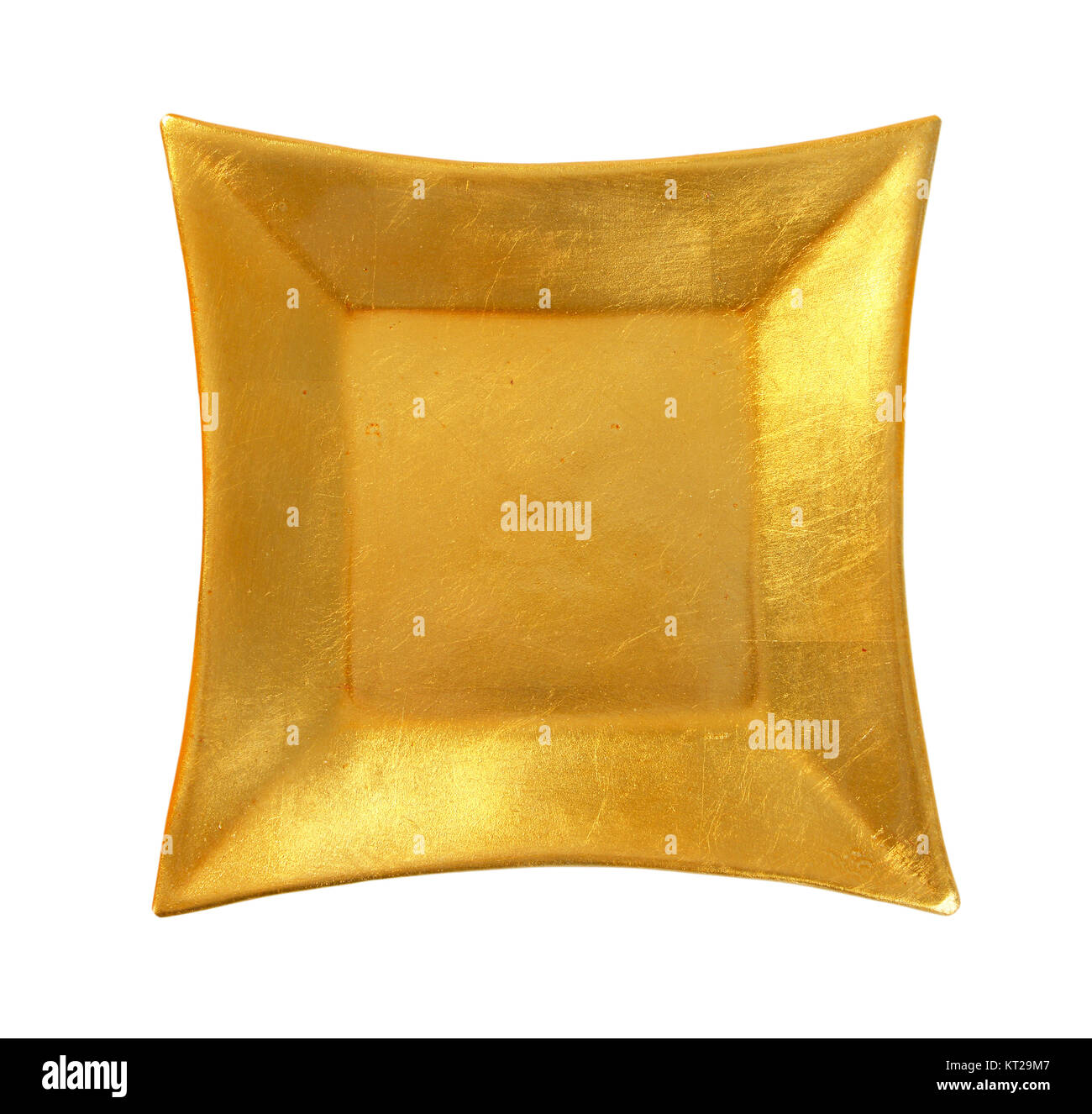square gold plate Stock Photo - Alamy