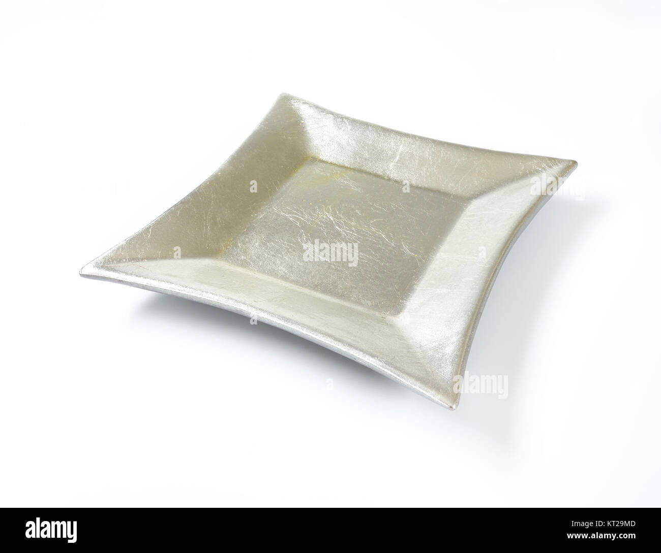 empty square silver plate Stock Photo - Alamy