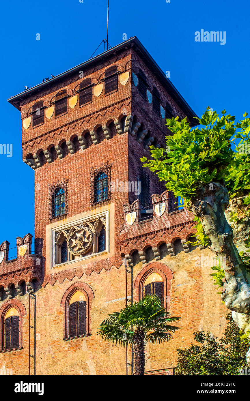 Italy Piedmont Canavese Mazzè the Castle Stock Photo - Alamy