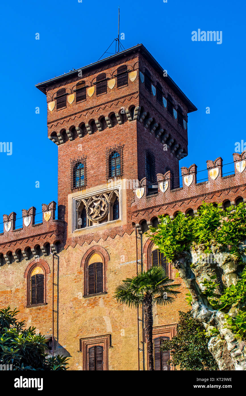 Italy Piedmont Canavese Mazzè the Castle Stock Photo - Alamy