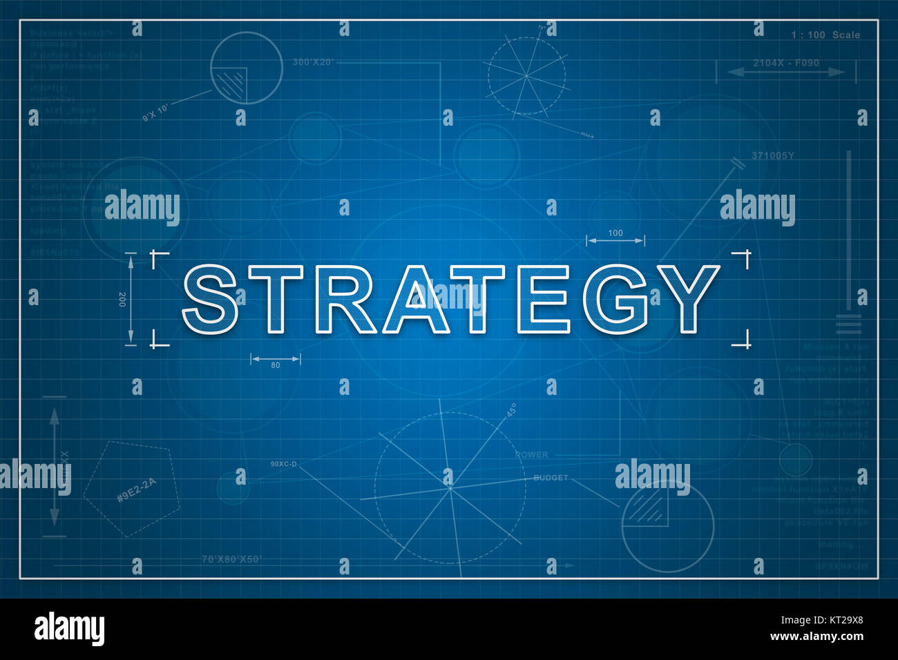 blueprint of strategy Stock Photo - Alamy