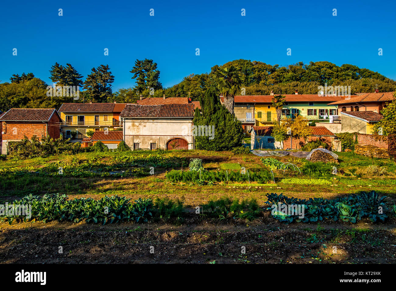 Italy Piedmont Canavese Mazzè country house Stock Photo - Alamy