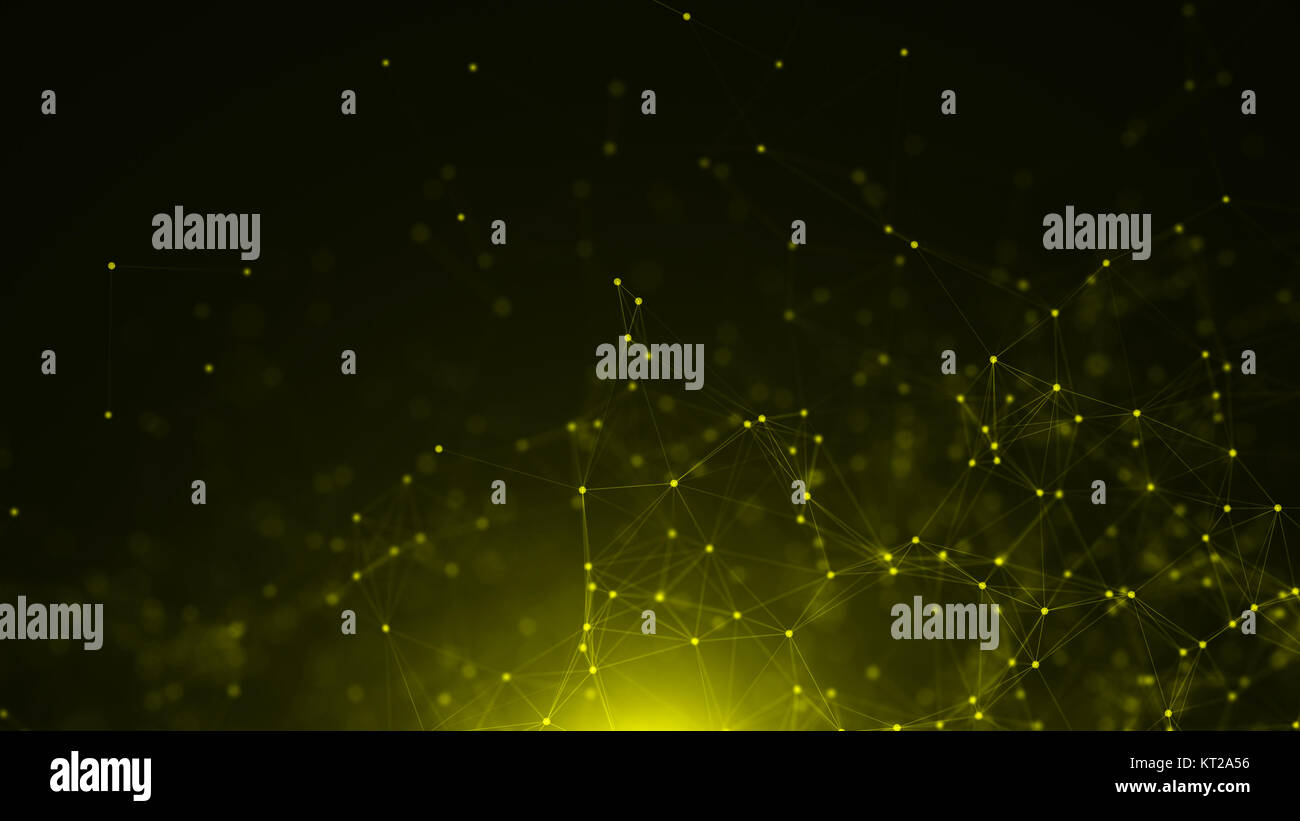Abstract connected dots. Technology concept background Stock Photo - Alamy