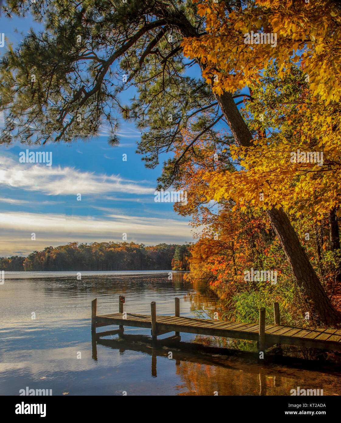 dock on the lake Stock Photo - Alamy