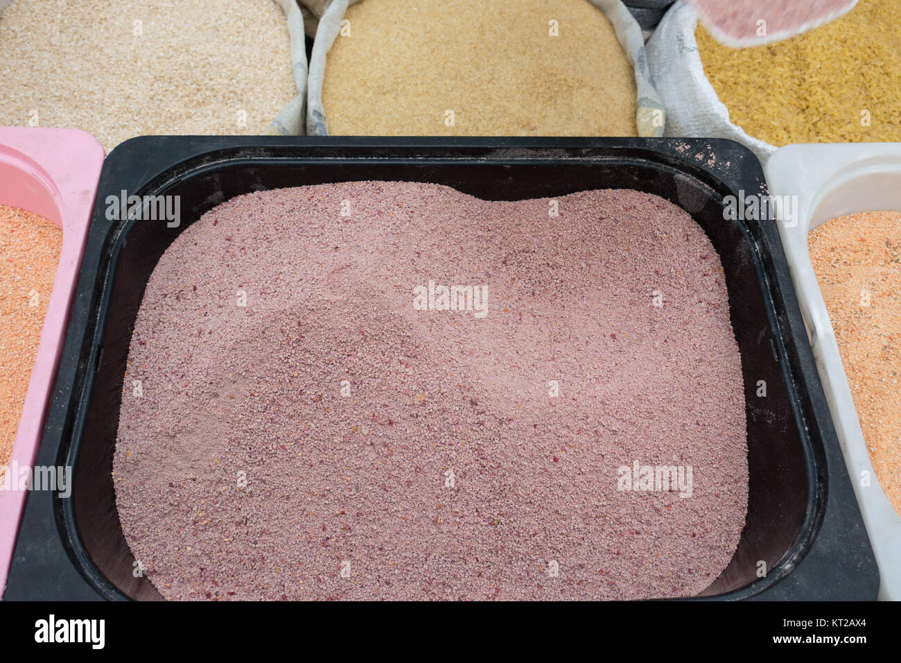 Different Type of Pulses in Sack Bags For Sale in Market Stock Photo ...