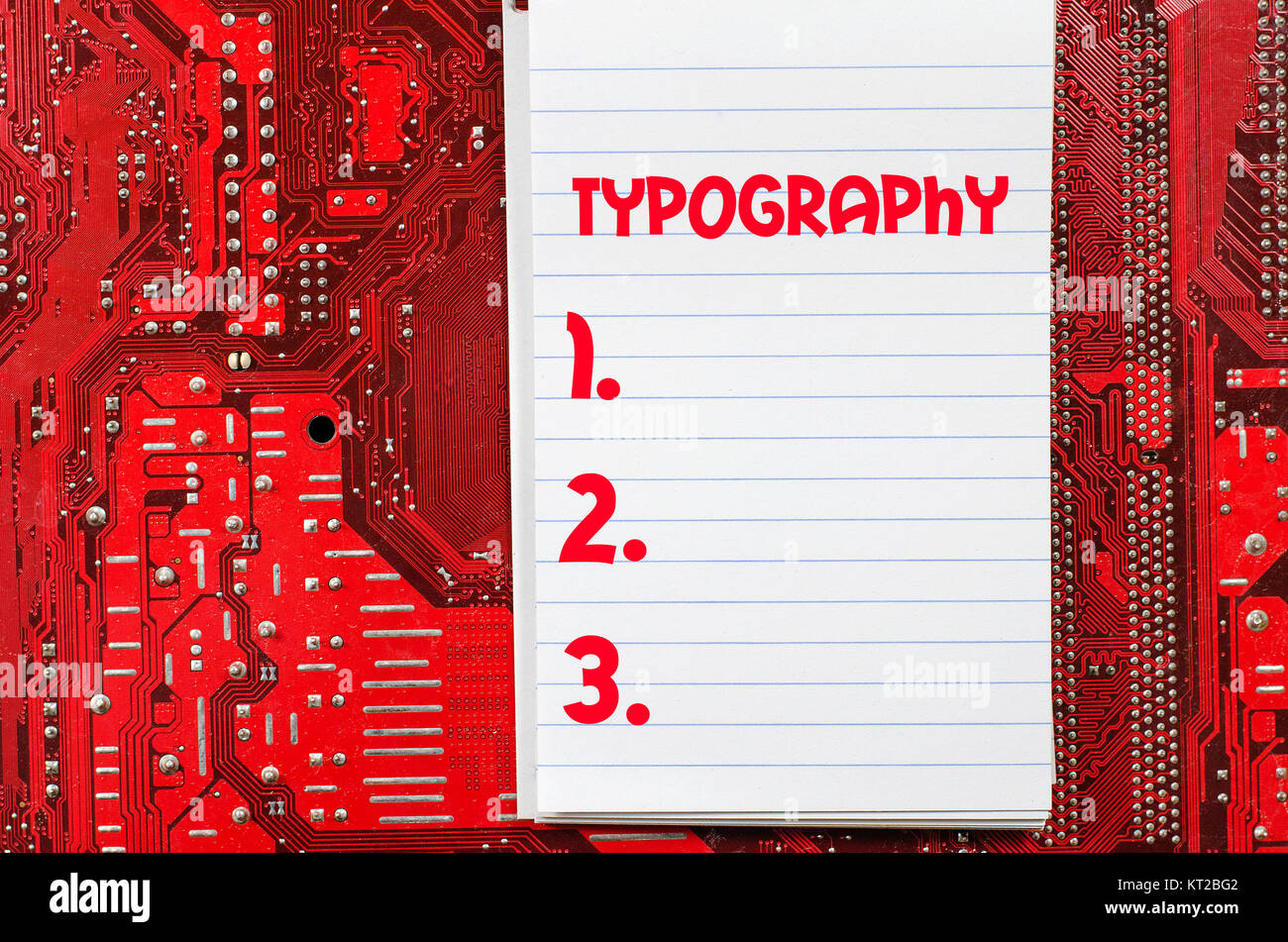 Typography text concept over computer background Stock Photo - Alamy
