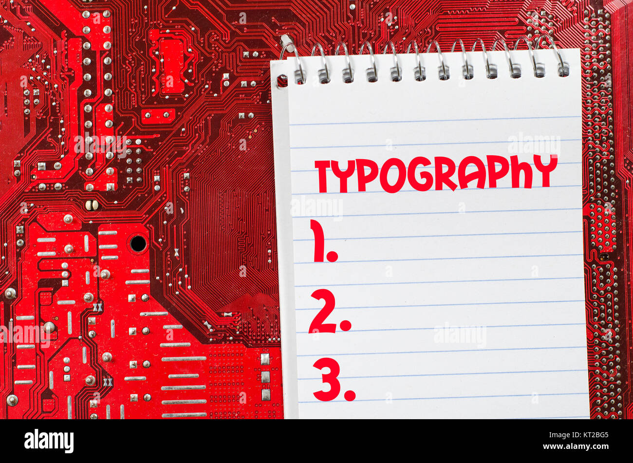 Typography text concept over computer background Stock Photo - Alamy